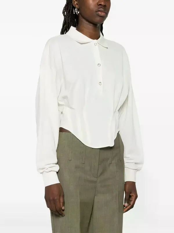 MUGLER Corseted Polo Shirt