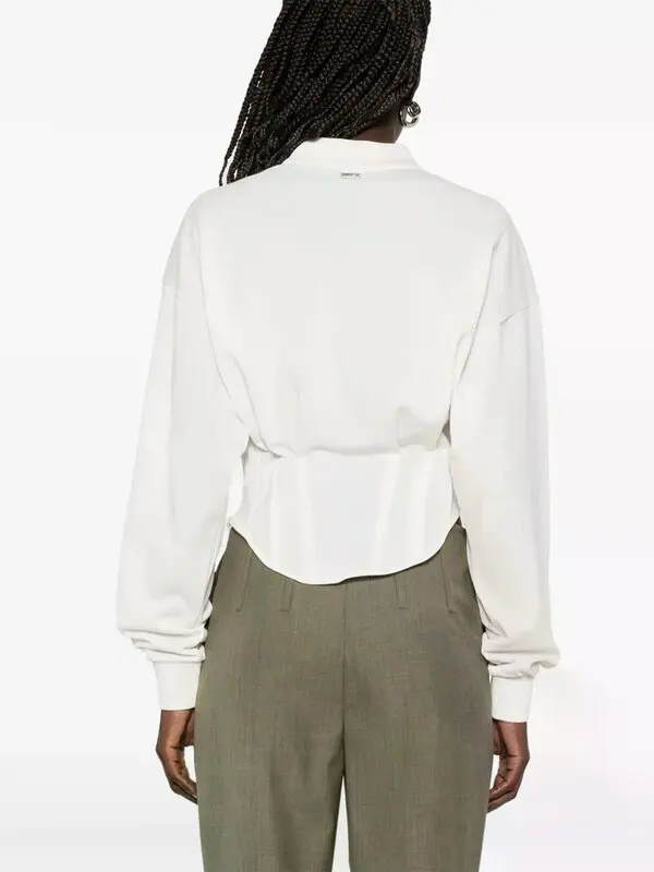 MUGLER Corseted Polo Shirt