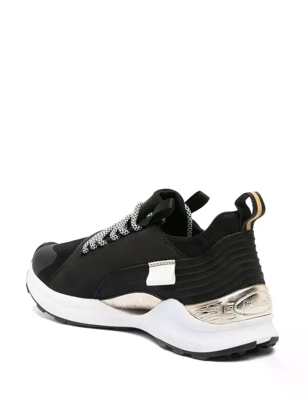 Just Cavalli Logo-print Lace-up Sneakers - Black