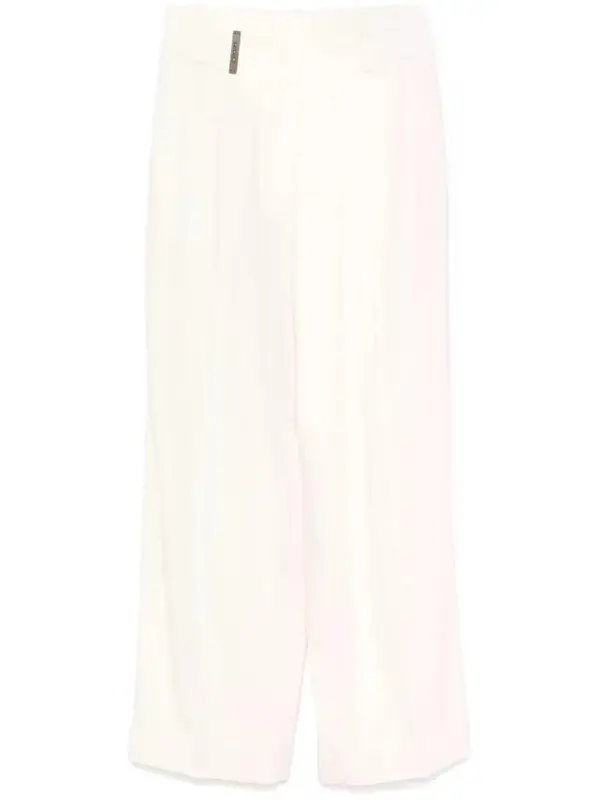 Peserico Pleated Straight-leg Trousers