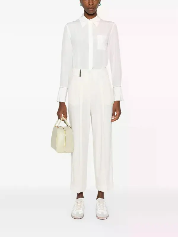 Peserico Pleated Straight-leg Trousers