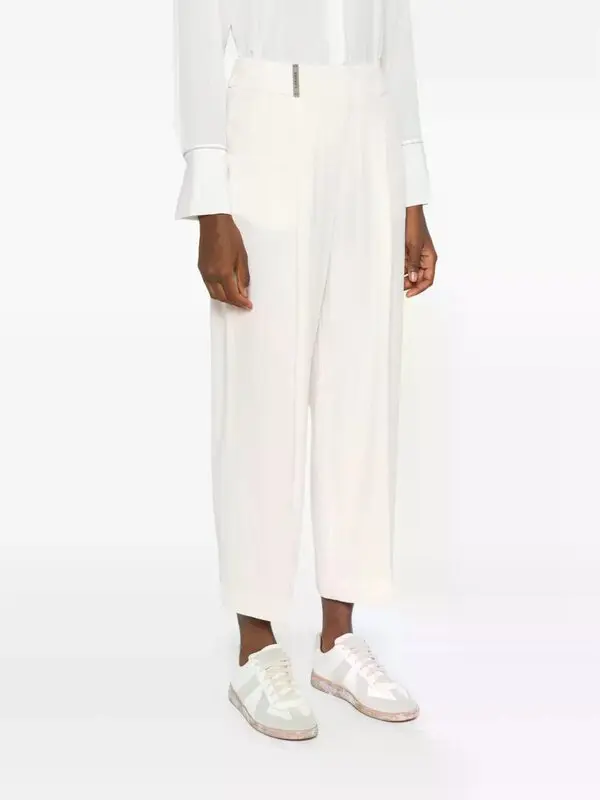 Peserico Pleated Straight-leg Trousers