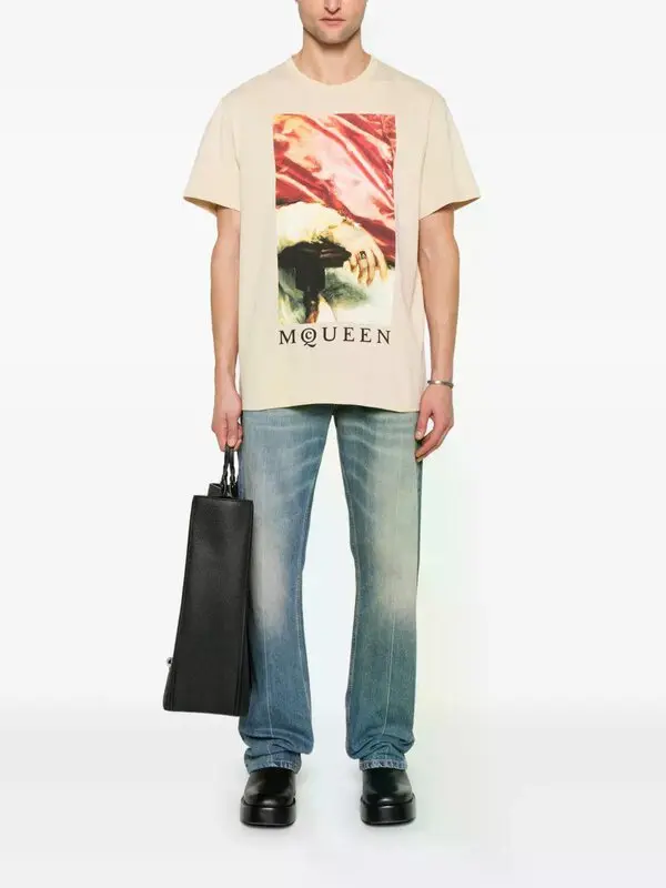Alexander McQueen Painting-print T-shirt