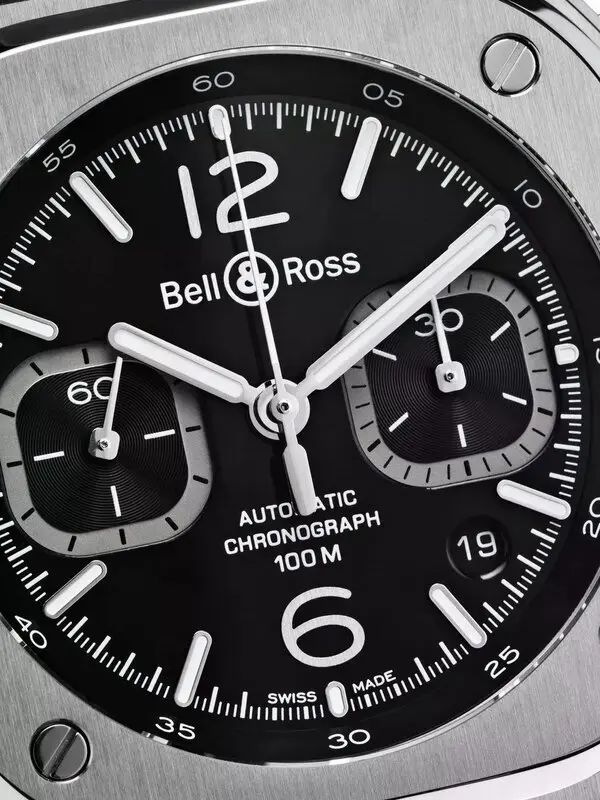 BELL & ROSS Automatic Chronograph Watch - Black