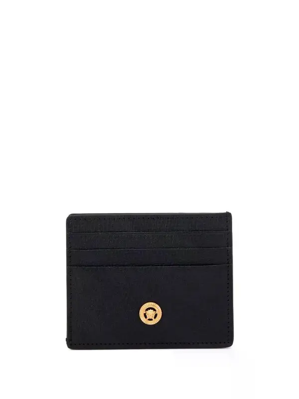 Versace Medusa Leather Cardholder - Black
