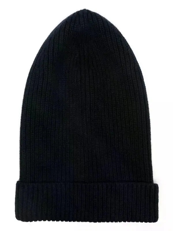 Fabiana Filippi Ribbed Merino Wool-blend Knit Beanie - Blue