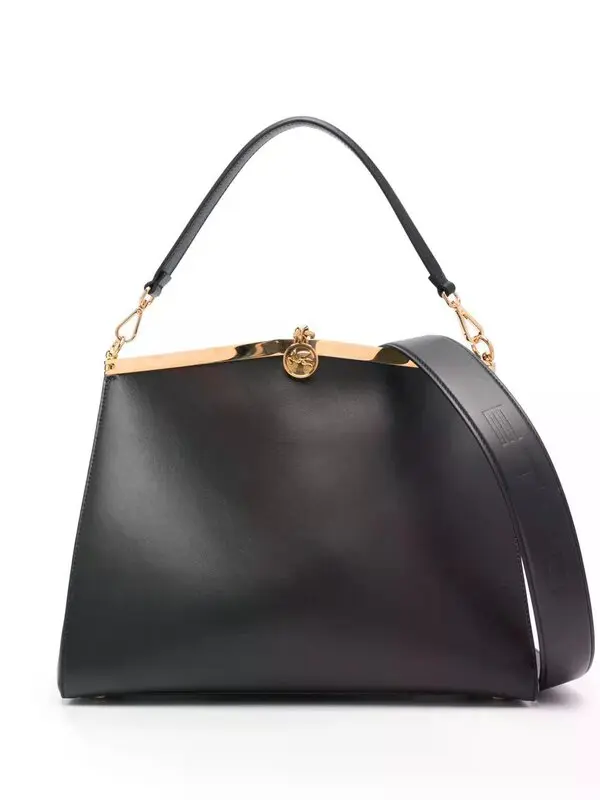 Etro Large Vela Shoulder Bag - Black