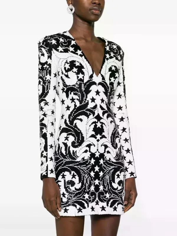 Balmain Sequin Embellished Mini Dress