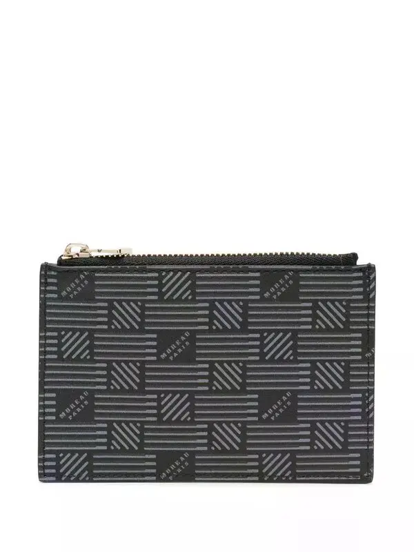 Moreau Logo-stamp Leather Wallet - Black