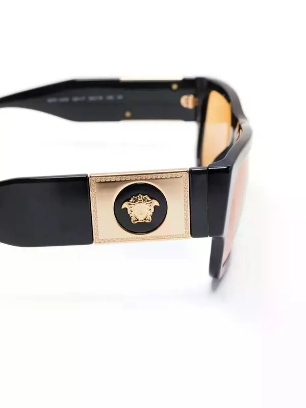 Versace Rectangle-frame Sunglasses - Black