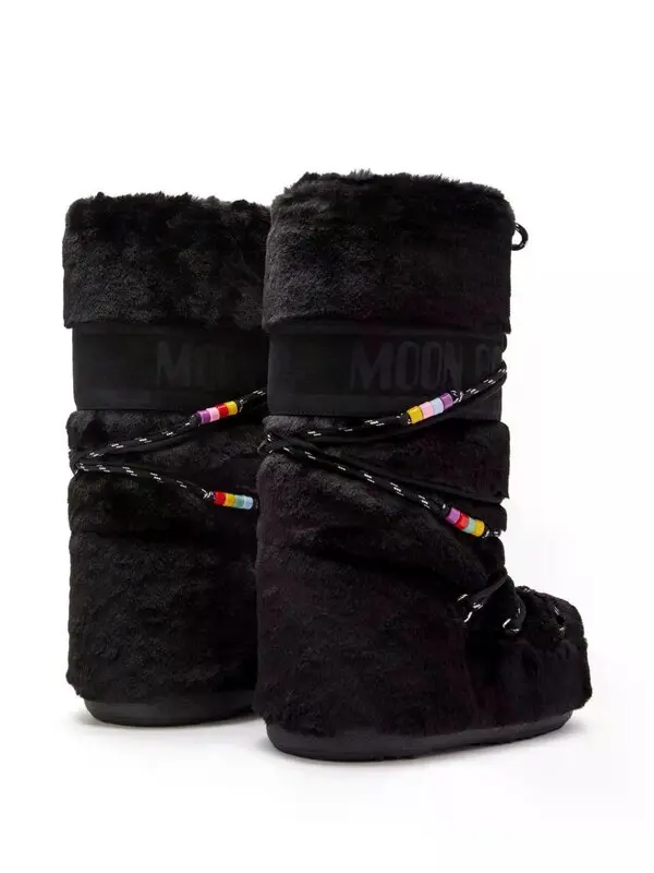Moon Boot Icon Faux-fur Snow Boots - Black