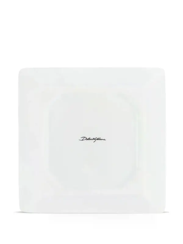 Dolce & Gabbana Contrasting-pattern Porcelain Ash-tray
