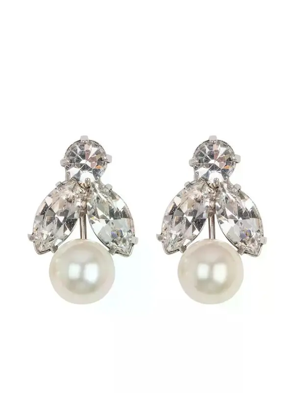 JENNIFER BEHR Kaide Embellished Earrings - Silver