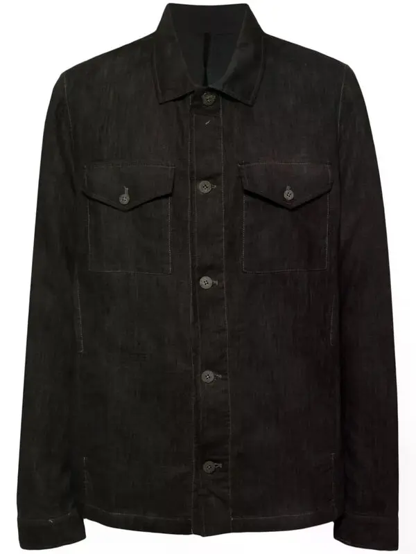 POÈME BOHÉMIEN Linen Shirt Jacket