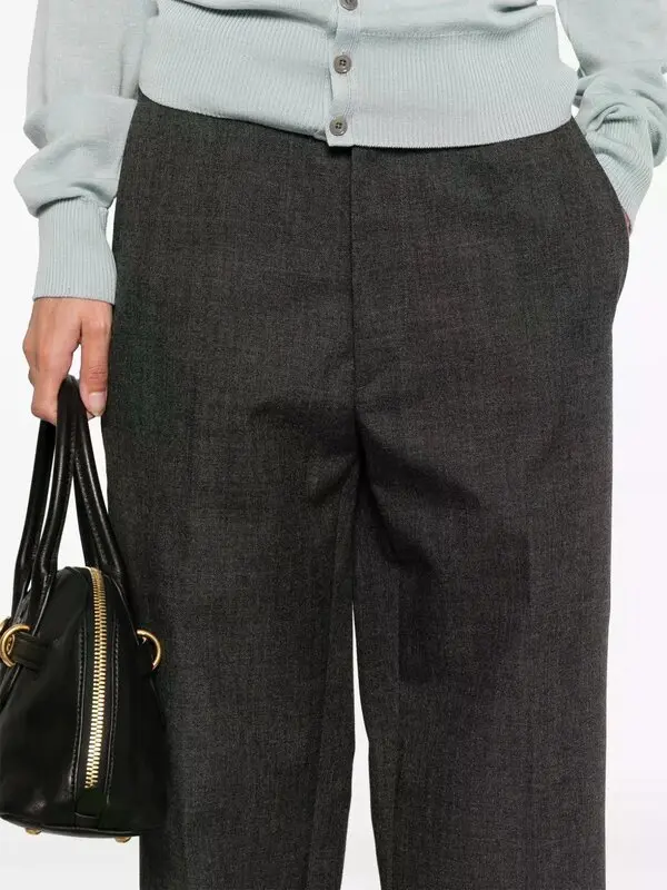 Miu Miu Logo-patch Trousers