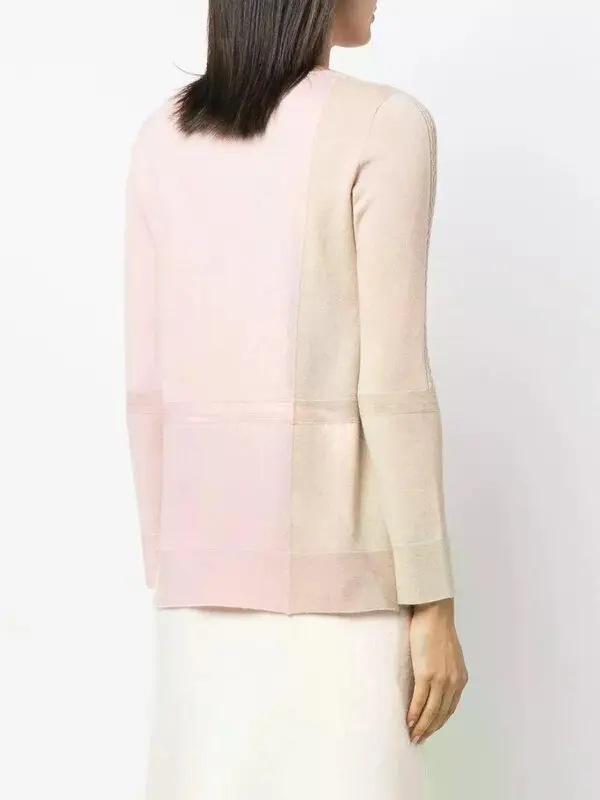 D.exterior Colour-block Cable-knit Jumper