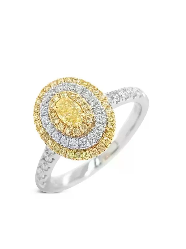 HYT JEWELRY 18kt White Gold Diamond Ring - Silver