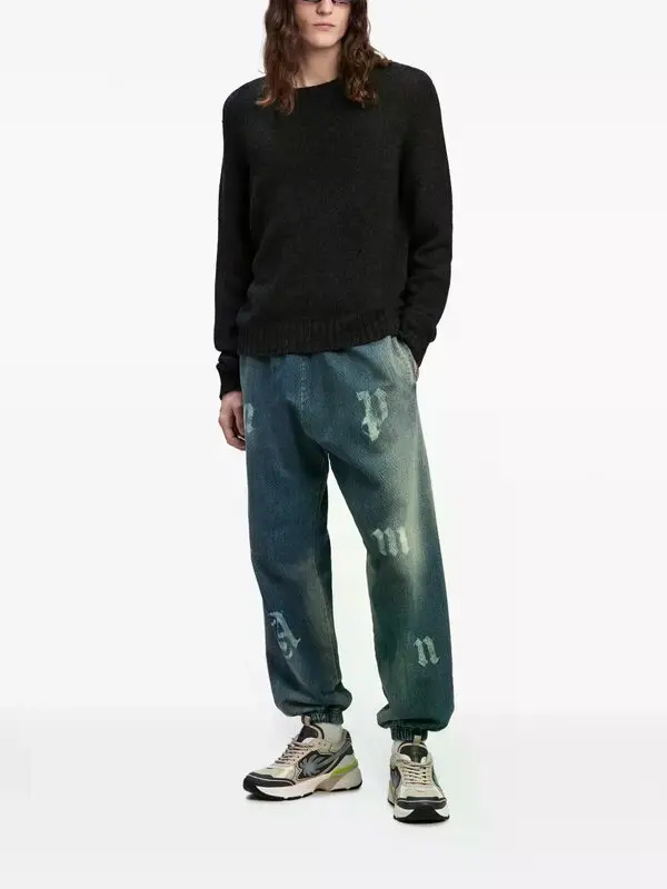 Palm Angels Curved-logo Wool Sweater