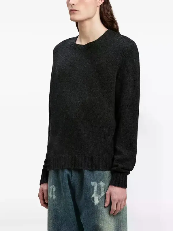Palm Angels Curved-logo Wool Sweater