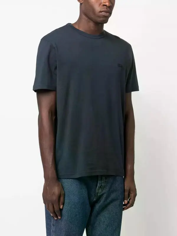 Woolrich Logo-patch Cotton T-shirt - Blue