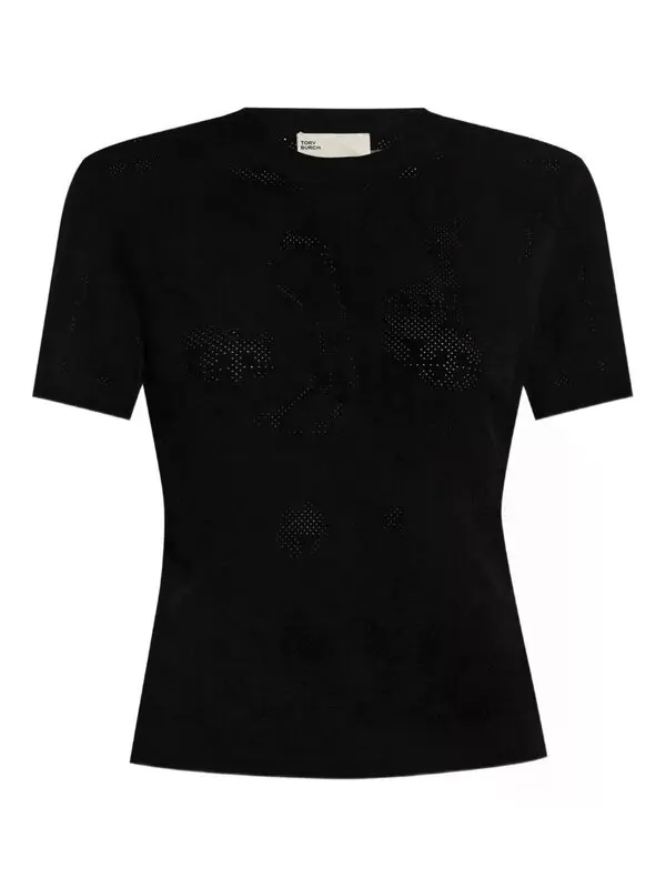 Tory Burch Perforated Knit Top