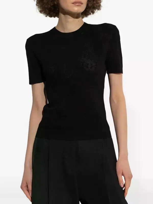 Tory Burch Perforated Knit Top