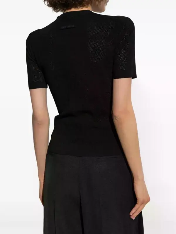 Tory Burch Perforated Knit Top