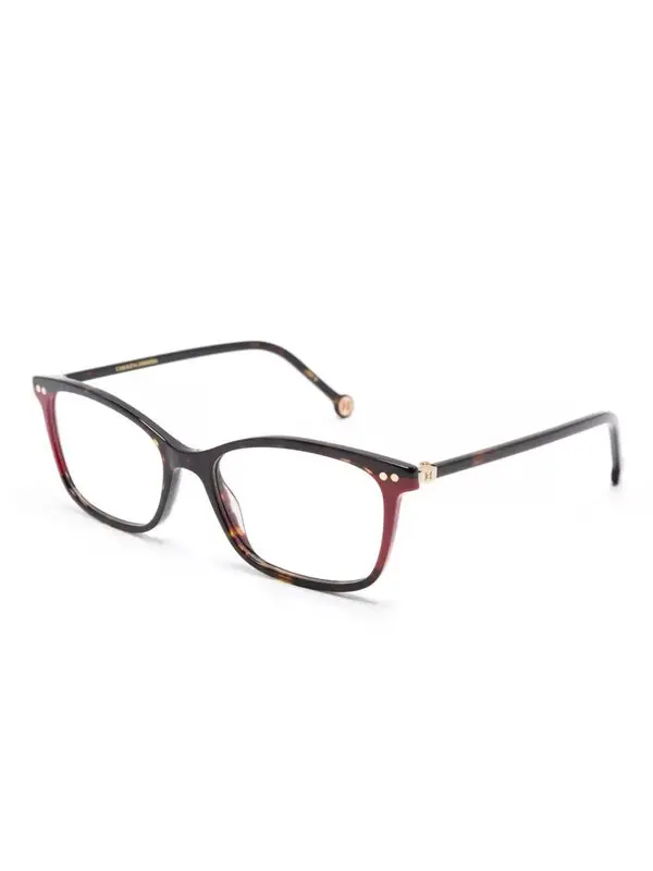 Carolina Herrera Tortoiseshell Square-frame Glasses
