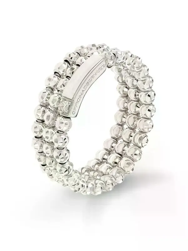 OFFICINA BERNARDI 18kt White Gold Moon Diamond Ring - Silver