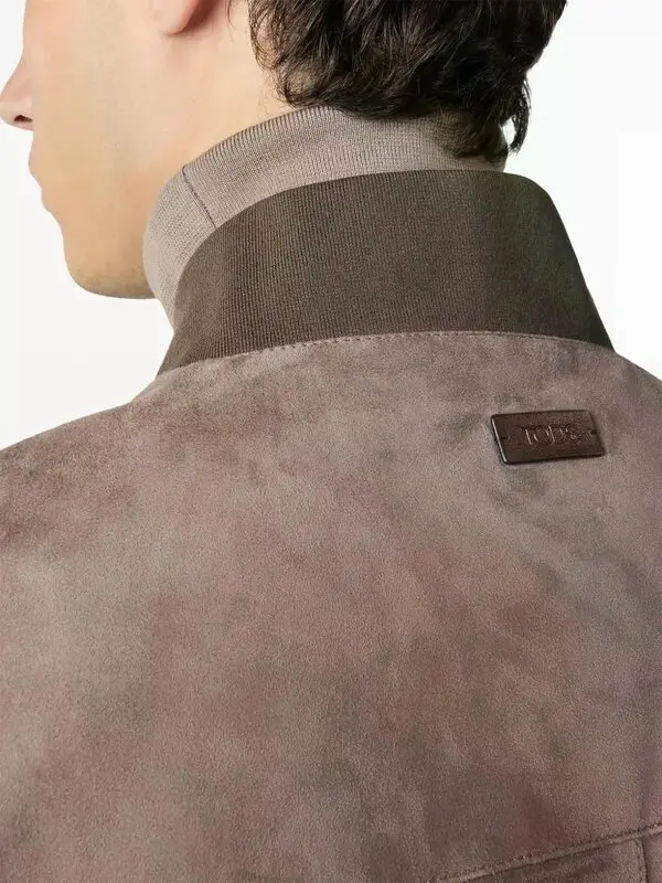 TOD'S Suede Bomber Jacket