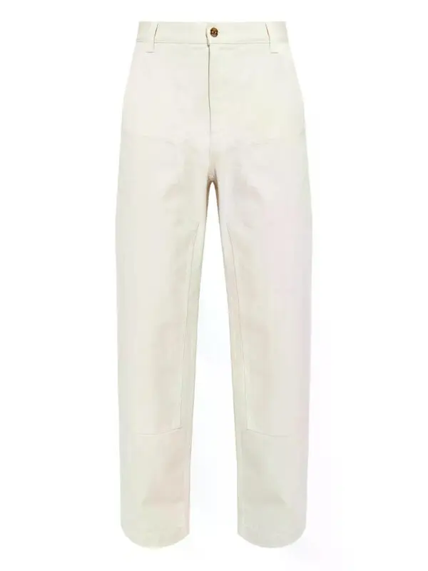 Versace Trousers With Logo Patch