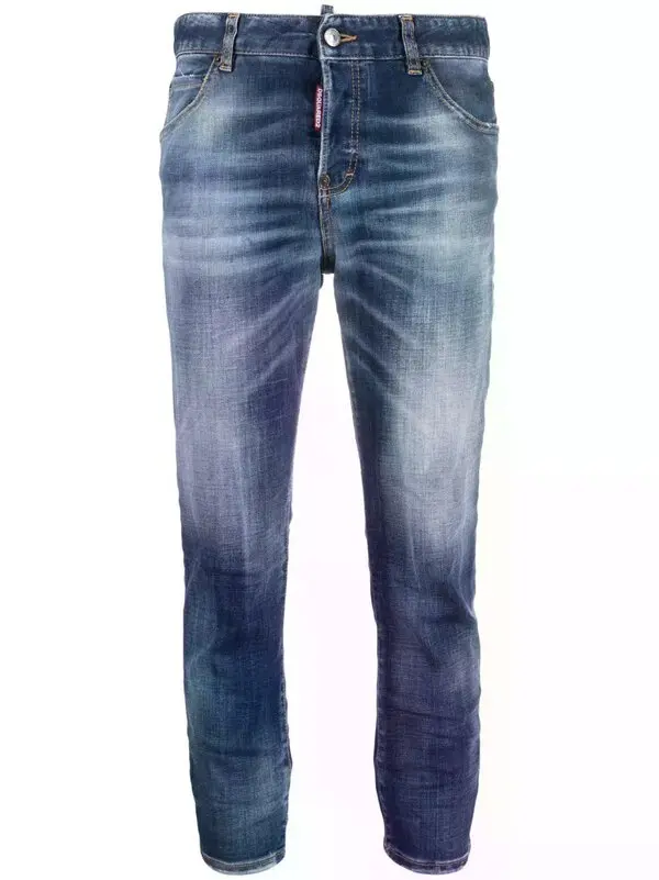 Dsquared2 Distressed Cropped Jeans