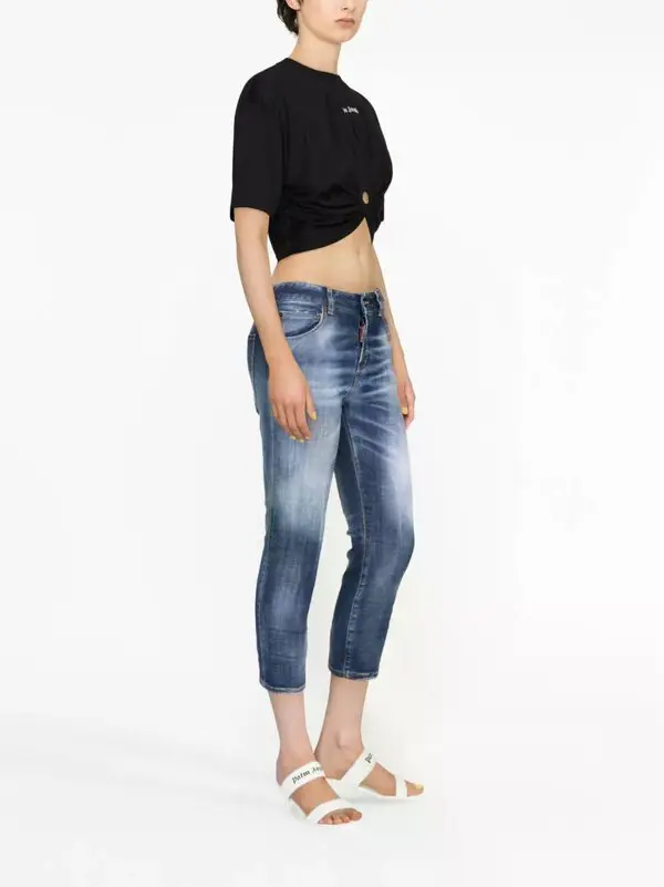 Dsquared2 Distressed Cropped Jeans