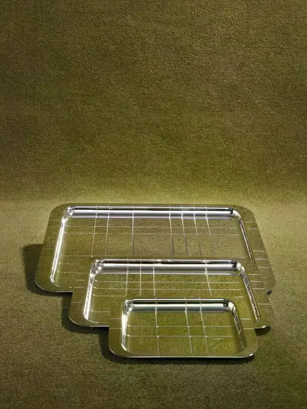 Christofle Graphik Rectangular Tray