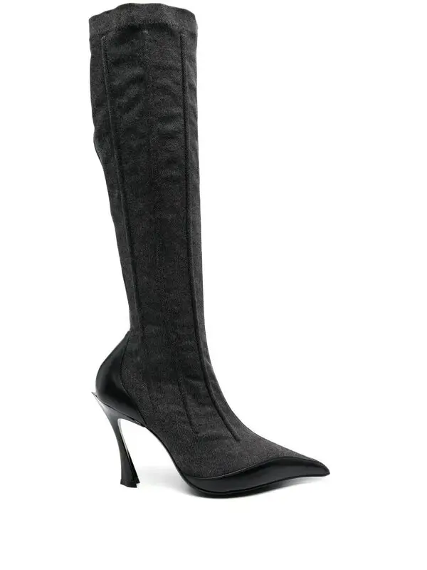 MUGLER 105mm Bi-colour Fang Boots