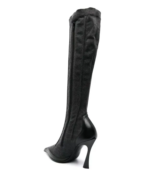 MUGLER 105mm Bi-colour Fang Boots