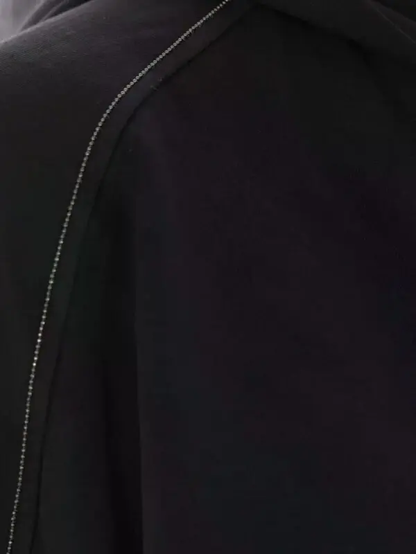 Brunello Cucinelli Jersey Zip Hoodie - Black