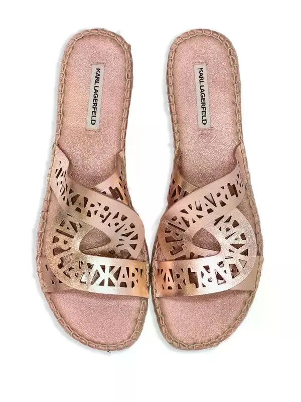 Karl Lagerfeld Souk Interlok Loop Espadrille Slides