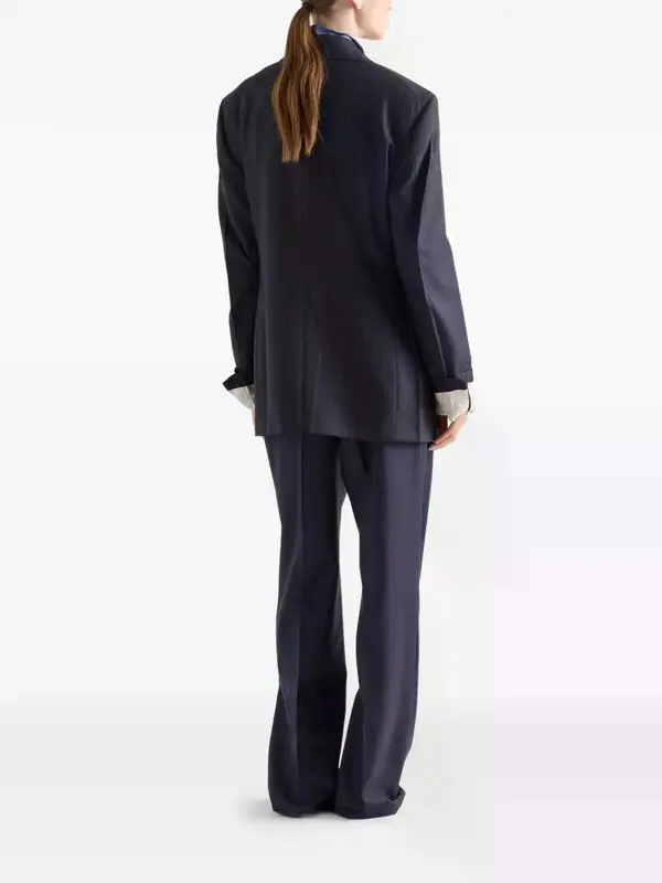 Prada Pinstriped Double-breasted Blazer