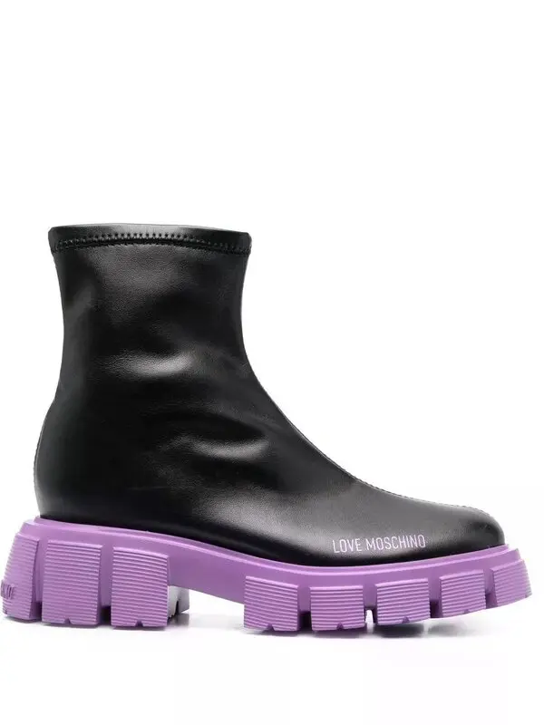 Moschino Lug-sole 50mm Ankle Boots