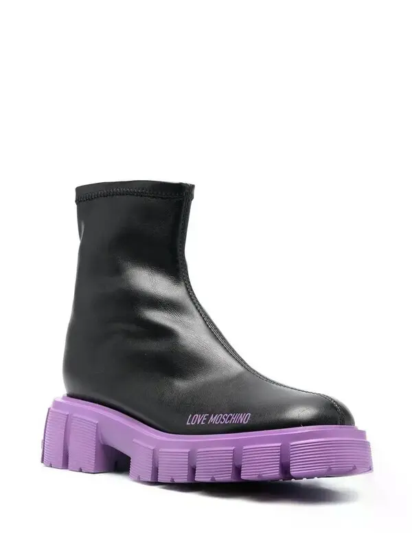 Moschino Lug-sole 50mm Ankle Boots