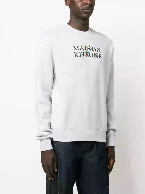 Maison Kitsuné Logo-print Cotton Sweatshirt