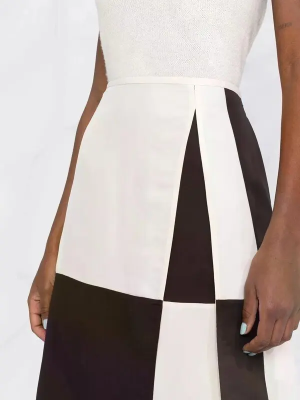 JIL SANDER Colour-block Midi Skirt