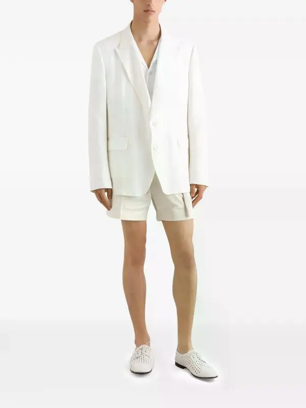 Dolce & Gabbana Single Breasted Blazer - White