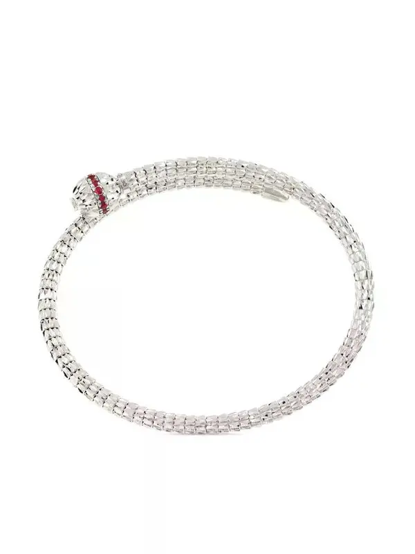OFFICINA BERNARDI 18kt White Gold Ophidia Ruby Bangle