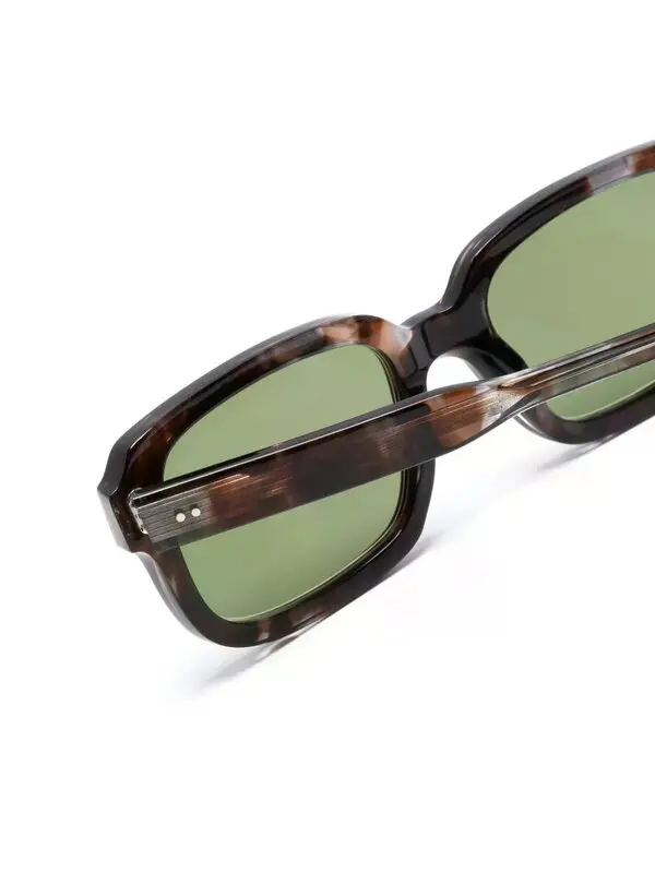 LESCA Dude Rectangle-frame Sunglasses