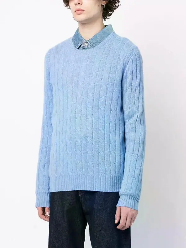 Polo Ralph Lauren Cable-knit Cashmere Jumper - Blue