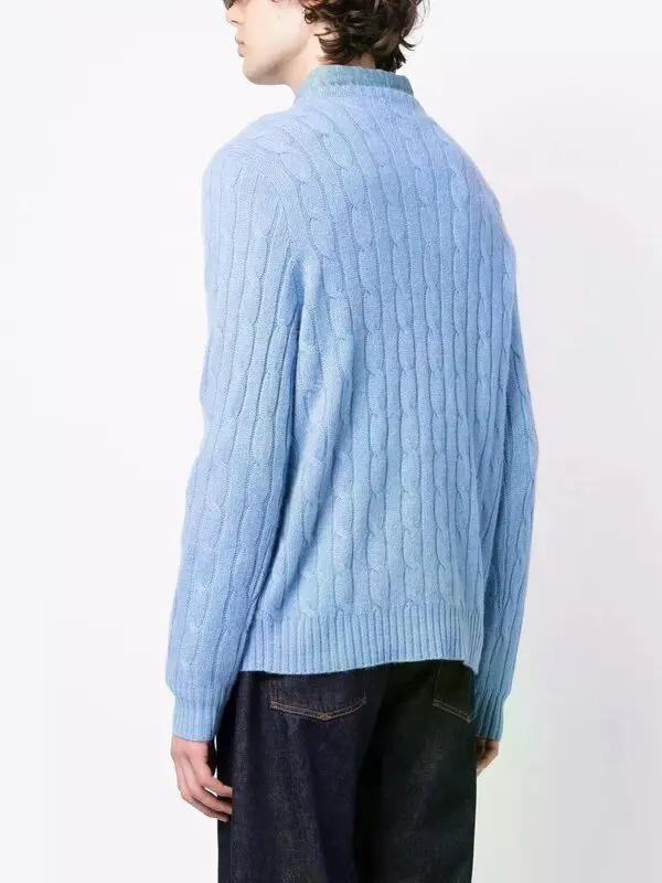 Polo Ralph Lauren Cable-knit Cashmere Jumper - Blue