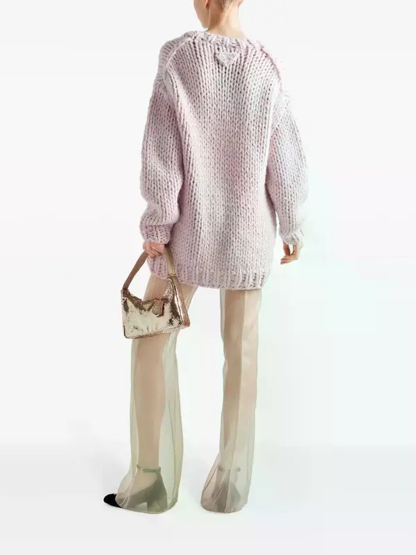 Prada Pressed-crease Organza Trousers