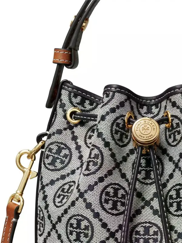 Tory Burch T Monogram Mini Bucket Bag - Blue